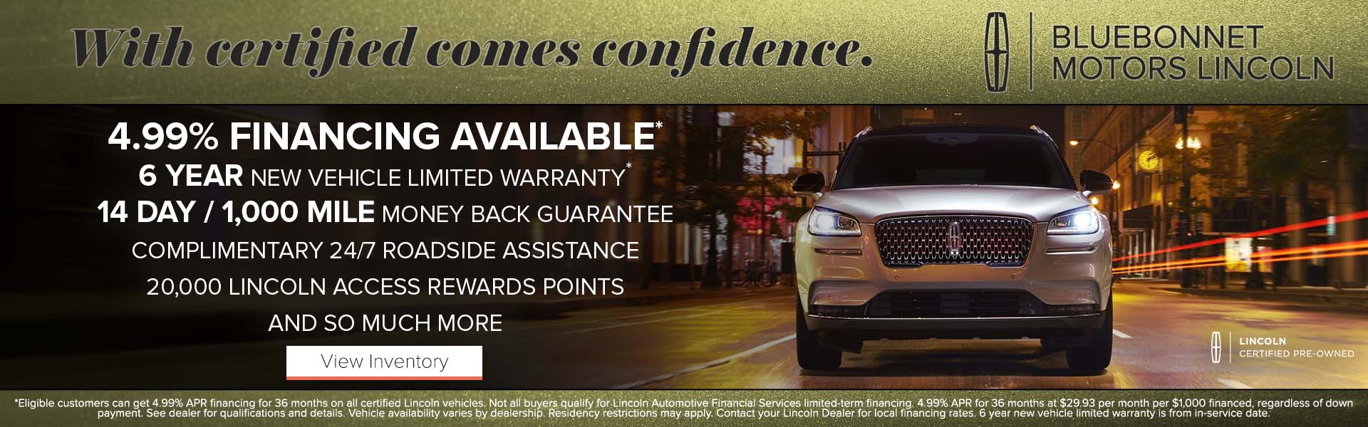 New Braunfels, Texas Lincoln Car Dealership - Bluebonnet